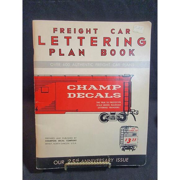 Toys | Model Railroad Freight Car Lettering Book Champ Decals 25th ...
